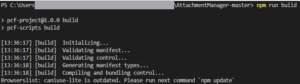 Compiling (fixing) an existing PCF Control – Dynamics Tool Box